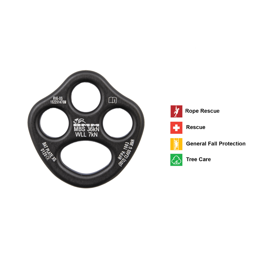 X Small Bat Rigging Plate - Matte Grey — CTOMS